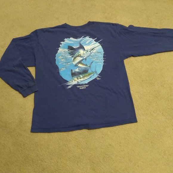 Reel Legends | Shirts | Reel Legends Ballyhoo Sailfish | Poshmark